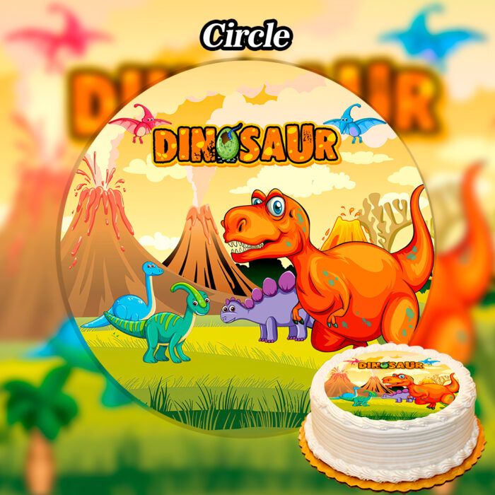 Edible Dinosaurs Cake Topper - Edible Printed Toppers