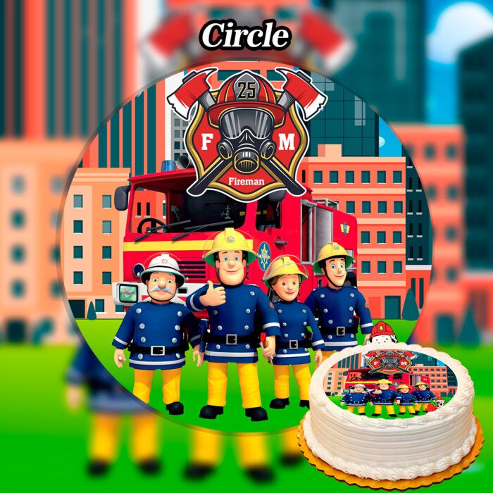 Edible Fireman Cake Topper - Edible Printed Toppers