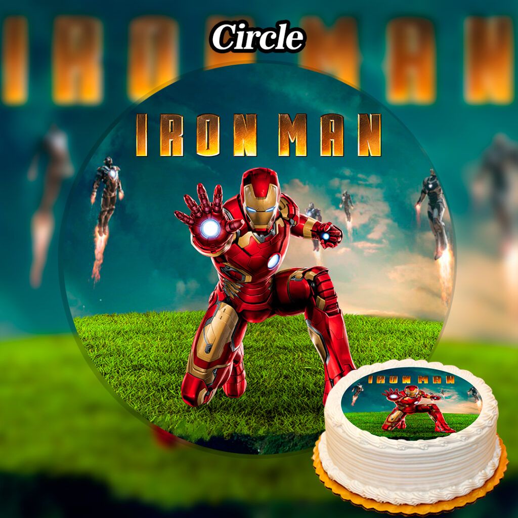 Edible Iron Man Cake Topper - Edible Printed Toppers
