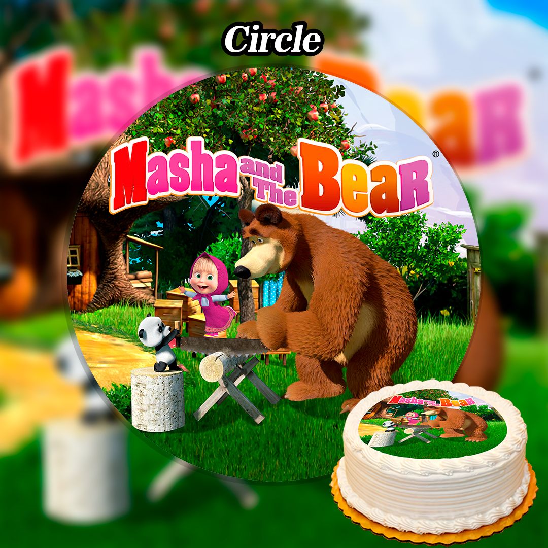 Masha and the bear Cake Topper Archives - Edible Printed Toppers