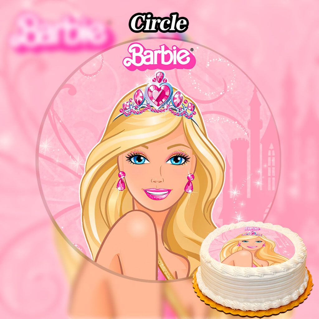 Edible Barbie Cake Topper - Edible Printed Toppers