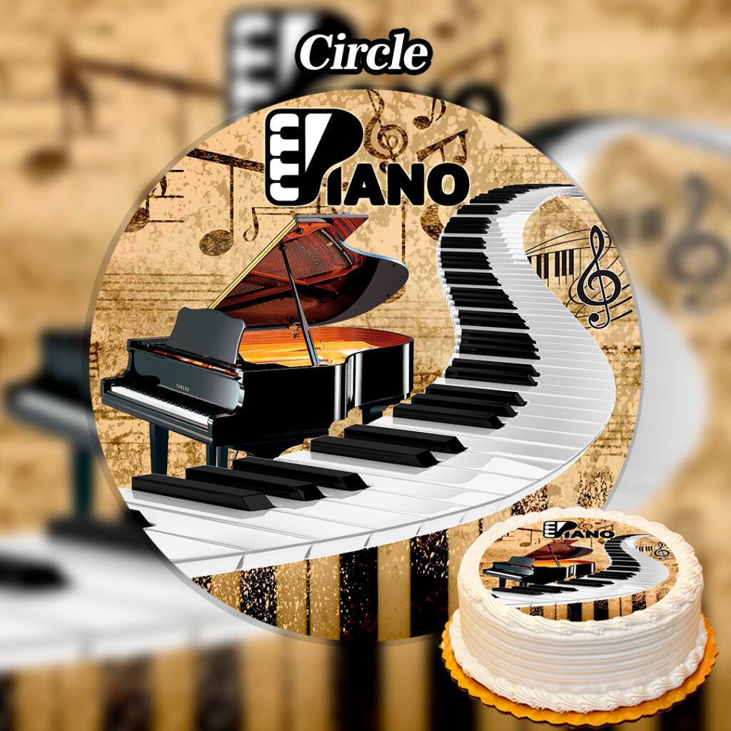 Edible Piano Cake Topper - Edible Printed Toppers