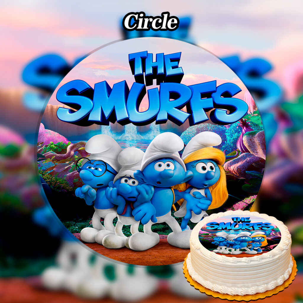 Edible Smurf Cake Topper - Edible Printed Toppers