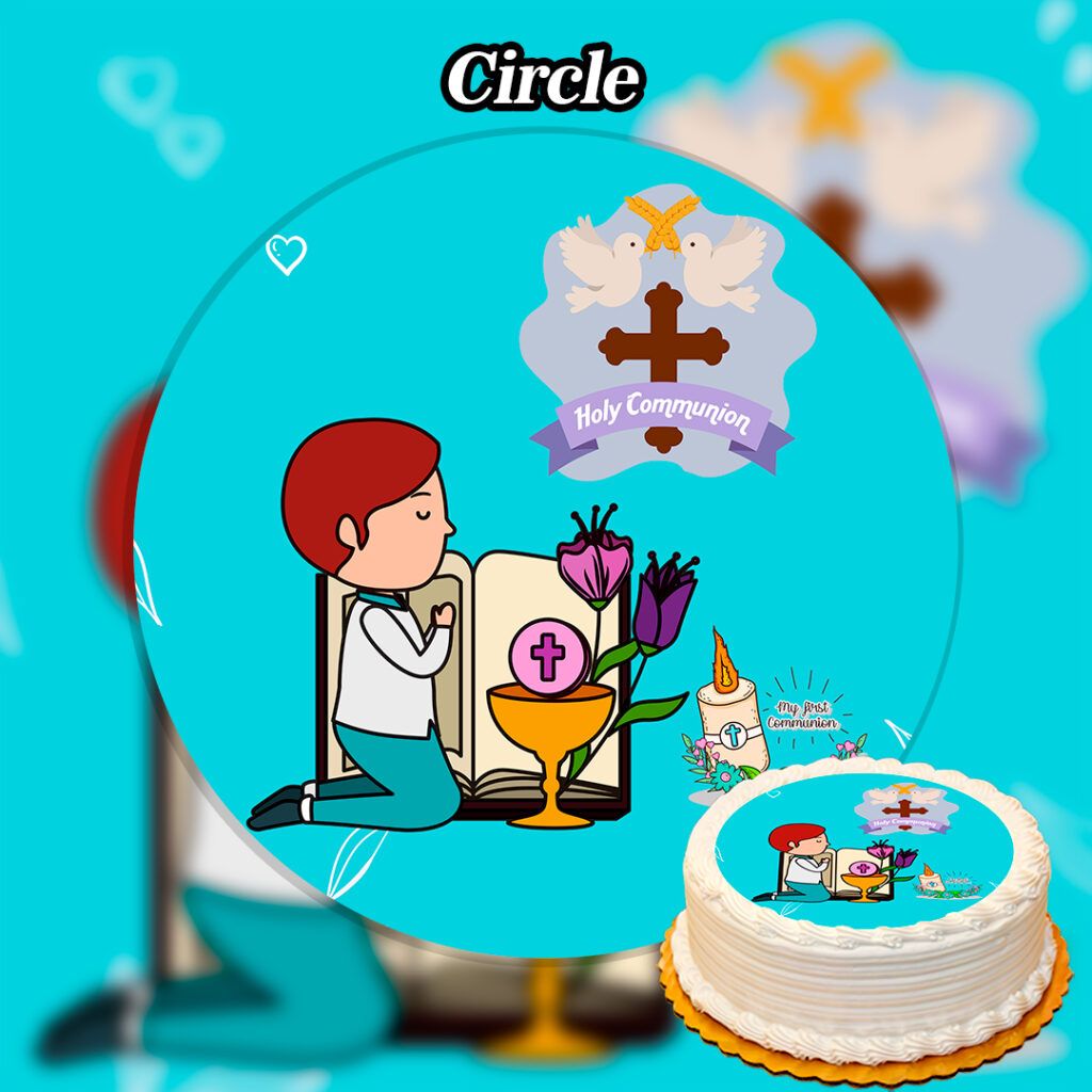 Edible Communion & Confirmation Boy Cake Topper - Edible Printed Toppers