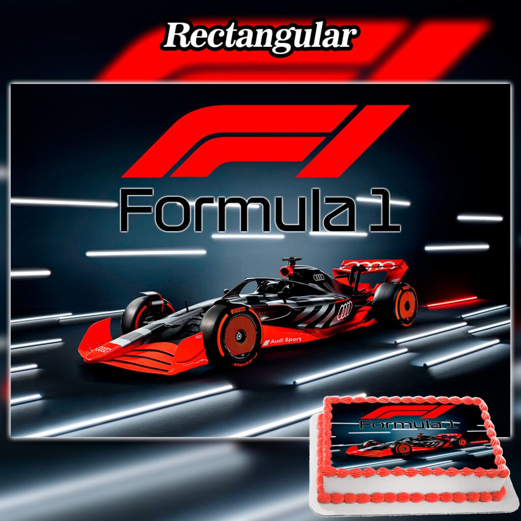 Edible Formula 1 Cake Topper - Edible Printed Toppers