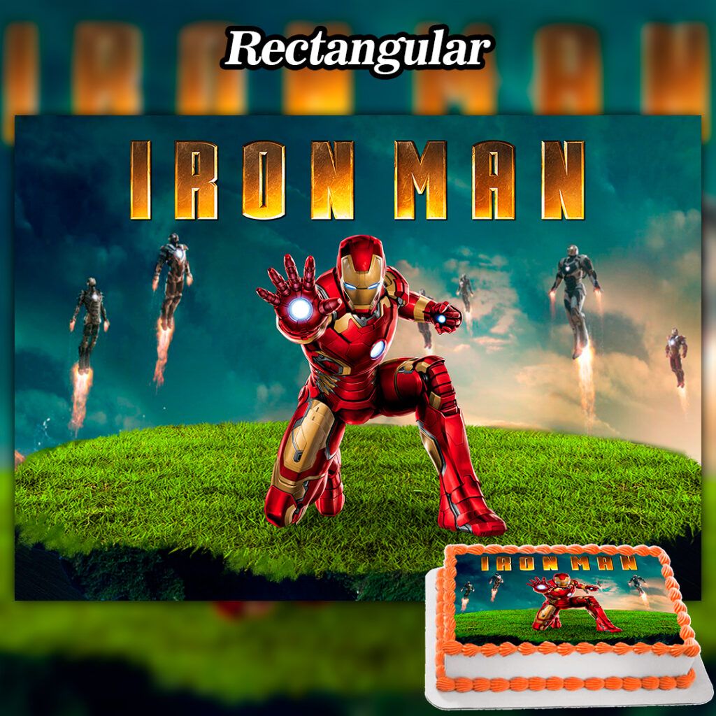 Edible Iron Man Cake Topper - Edible Printed Toppers