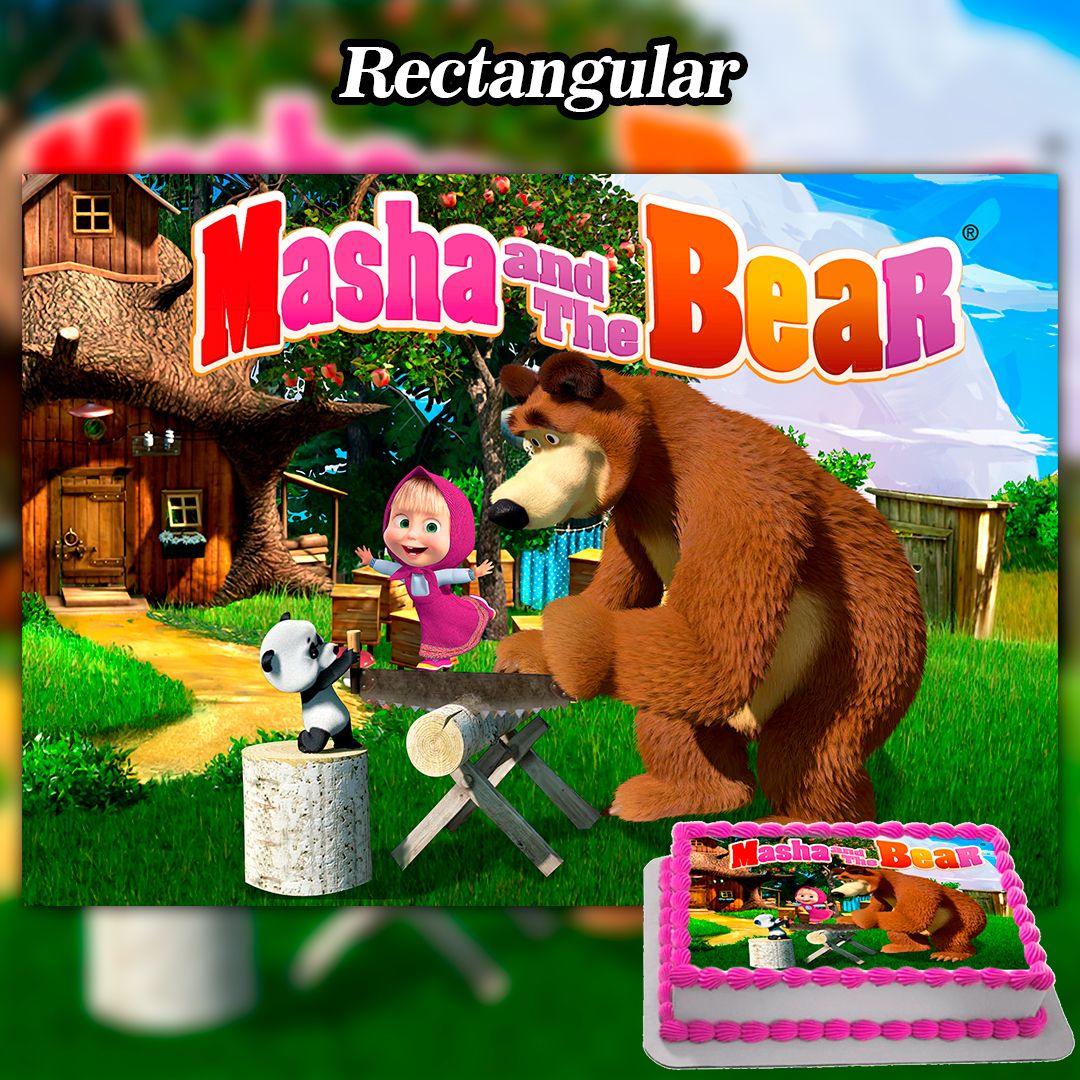 Masha and the bear Cake Topper Archives - Edible Printed Toppers