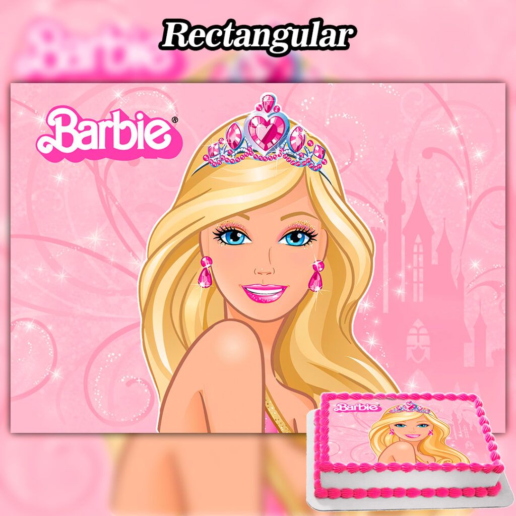 Edible Barbie Cake Topper - Edible Printed Toppers