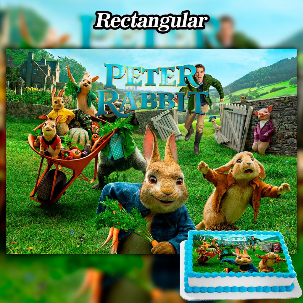 Edible Peter Rabbit Cake Topper - Edible Printed Toppers