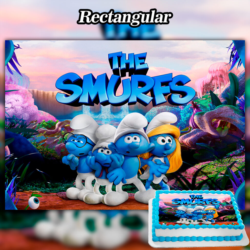 Edible Smurf Cake Topper - Edible Printed Toppers