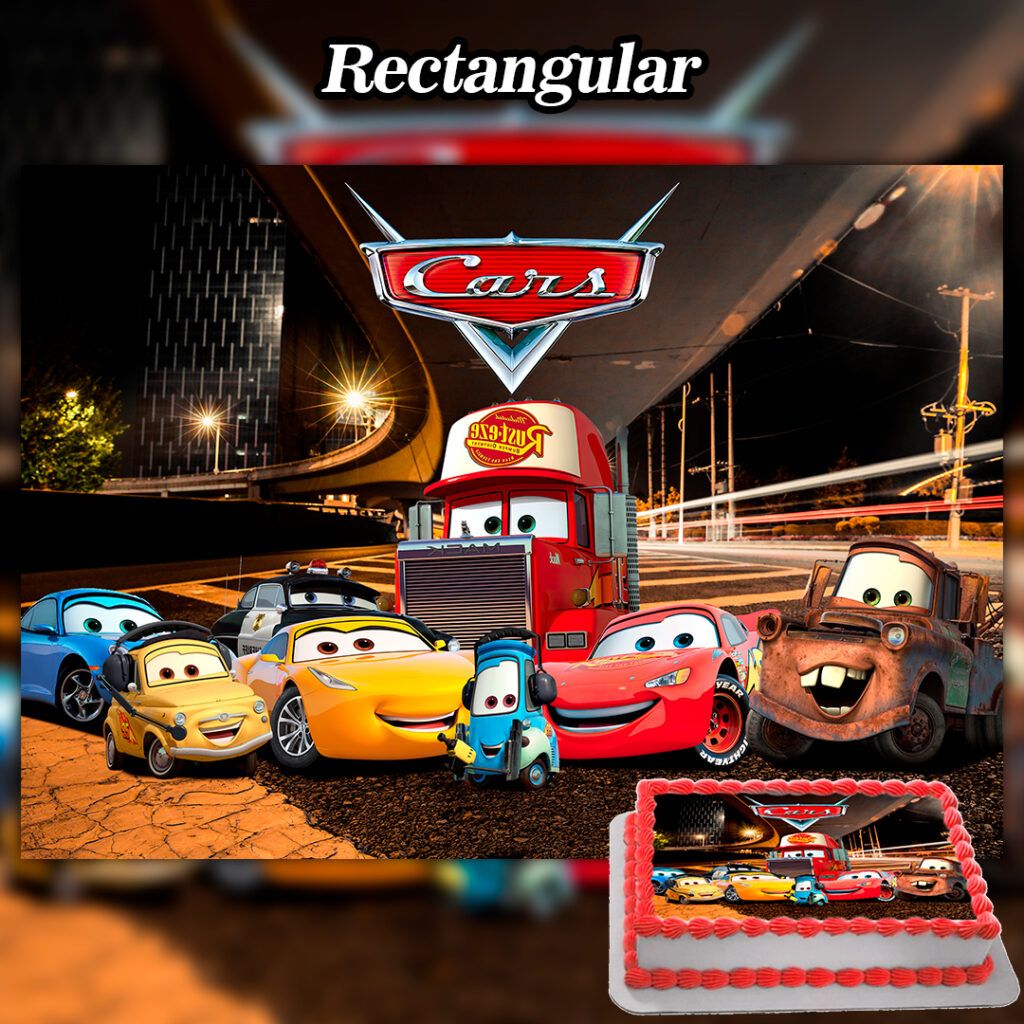 Edible Cars Cake Topper - Edible Printed Toppers