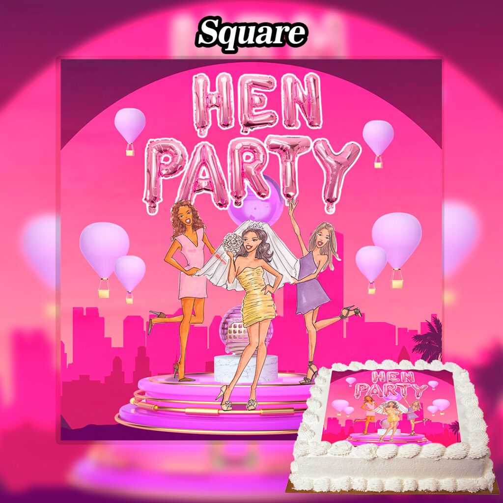 Edible Hen Party Cake Topper - Edible Printed Toppers