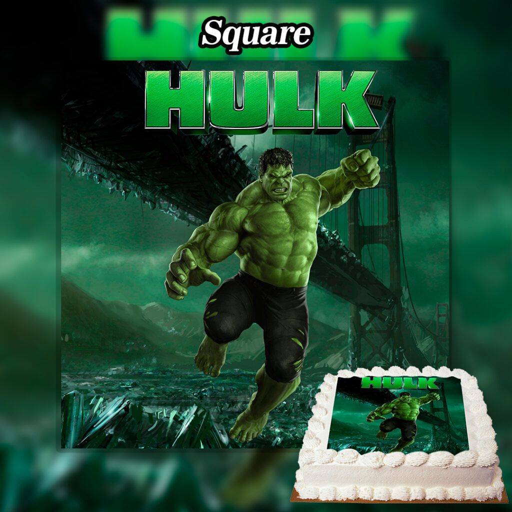 Edible Hulk Cake Topper - Edible Printed Toppers