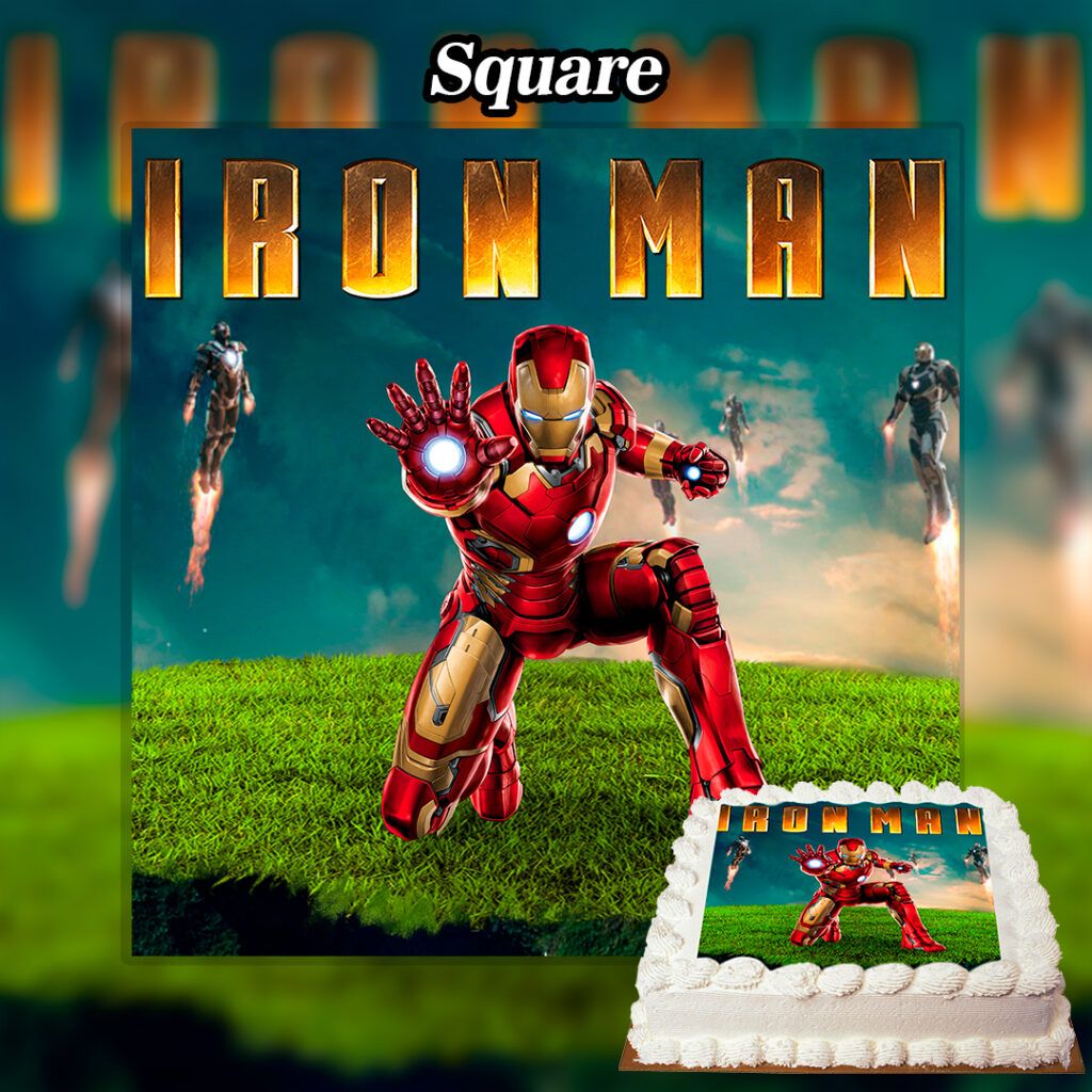 Edible Iron Man Cake Topper - Edible Printed Toppers
