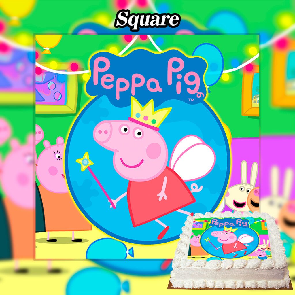 Edible Peppa Pig Cake Topper - Edible Printed Toppers