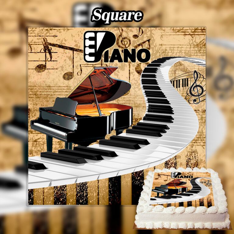 Edible Piano Cake Topper - Edible Printed Toppers