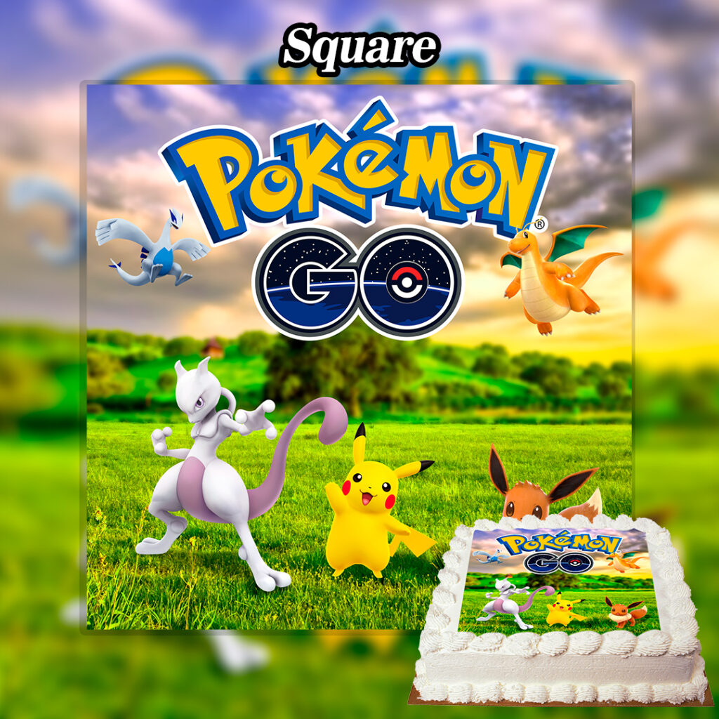 Edible Pokemon Go Cake Topper - Edible Printed Toppers