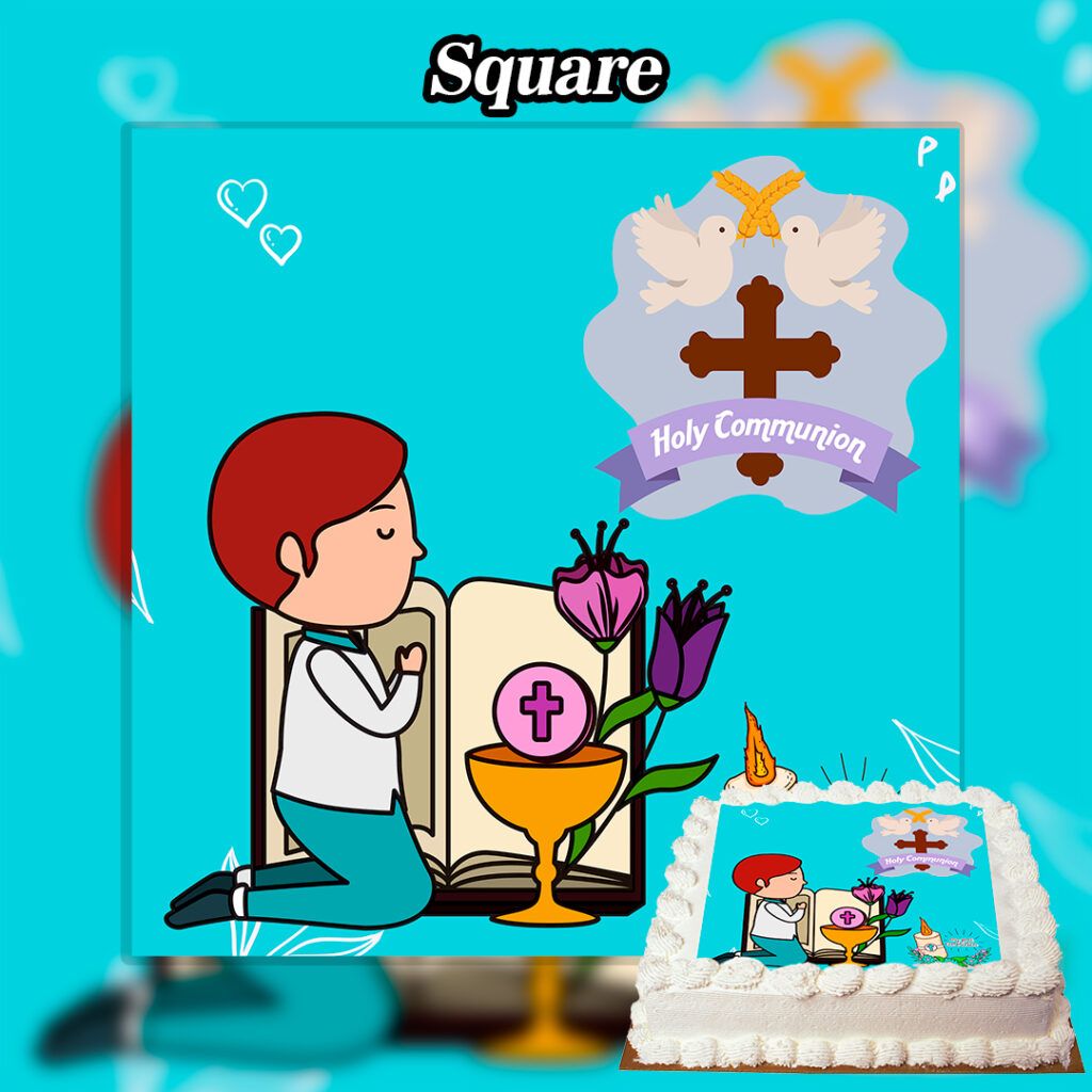 Edible Communion & Confirmation Boy Cake Topper - Edible Printed Toppers