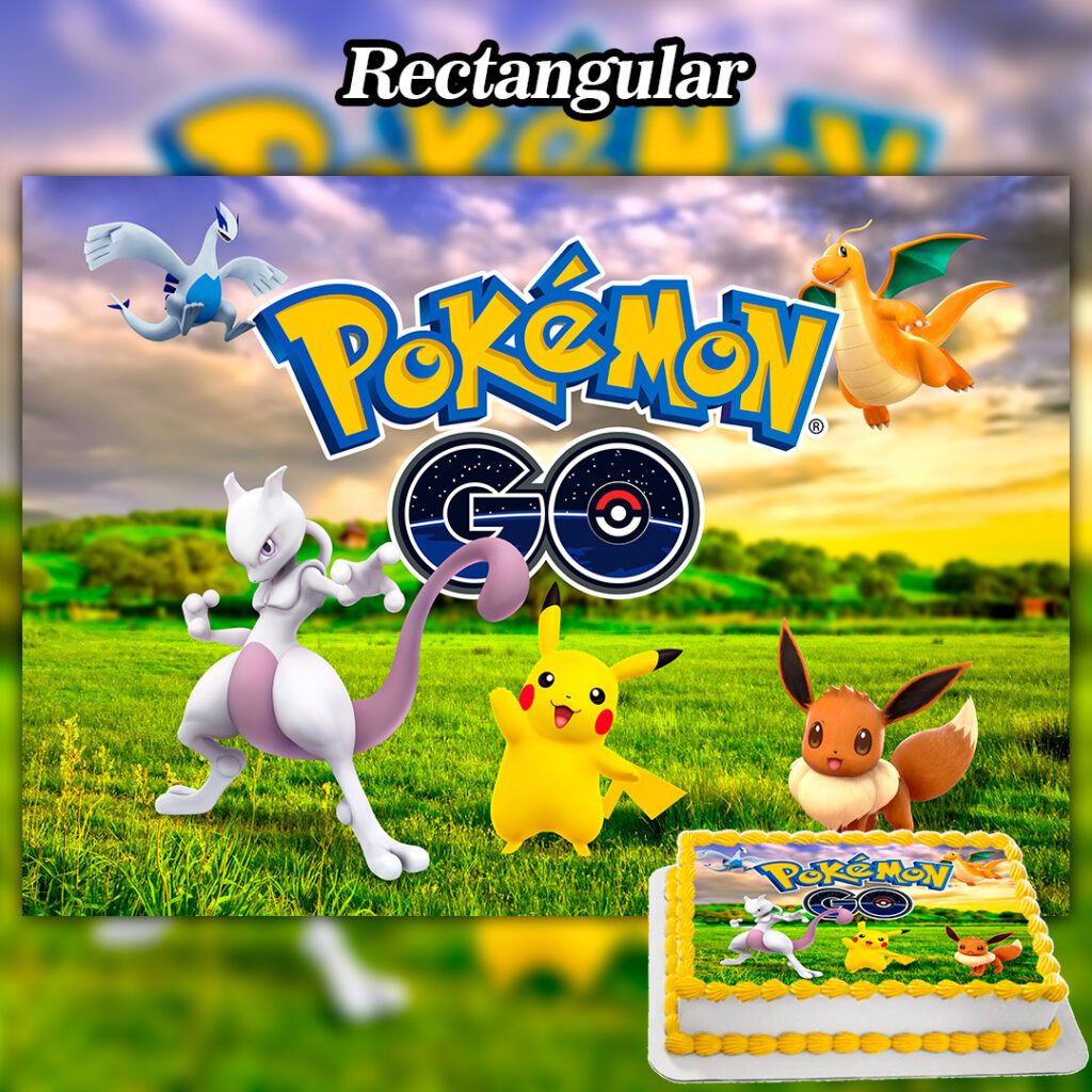 Edible Pokemon Go Cake Topper - Edible Printed Toppers