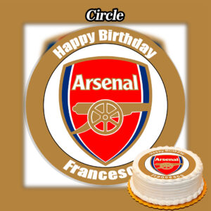Edible Arsenal Cake Topper - Edible Printed Toppers