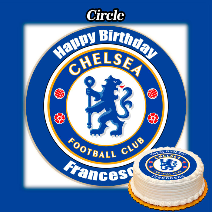 Edible Chelsea Cake Topper - Edible Printed Toppers