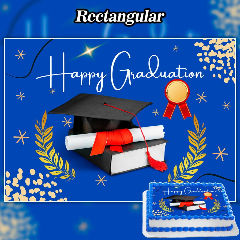 Edible Graduation Cake Topper Personalised - Edible Printed Toppers