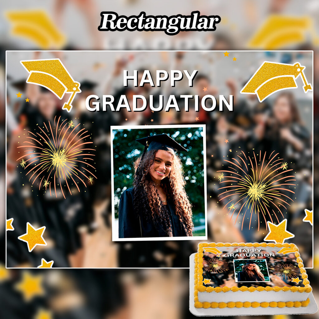 Personalized Edible Graduation Cake Topper with Picture - Edible ...