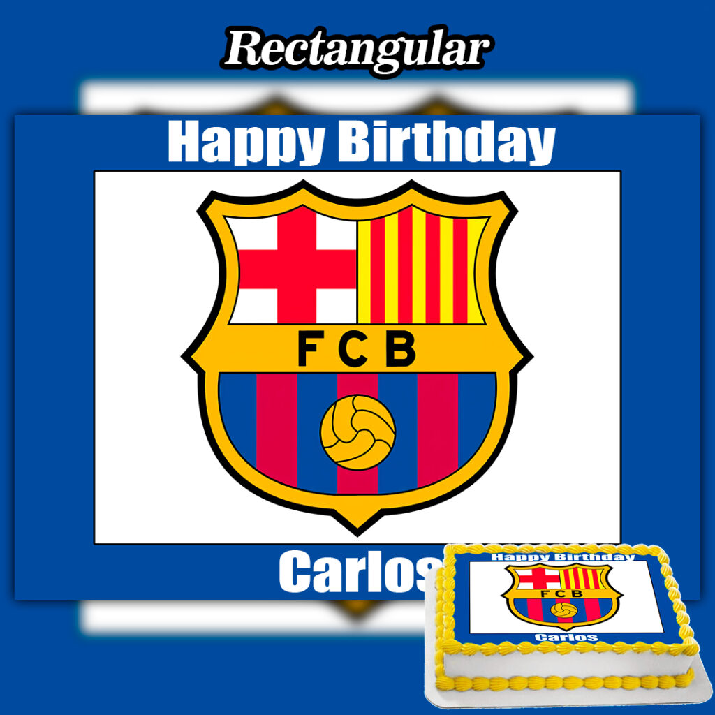 Edible Barcelona Cake Topper - Edible Printed Toppers