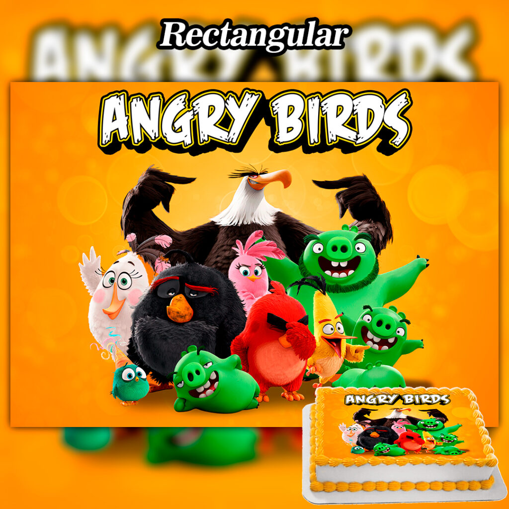 Edible Angry Birds Cake Topper Personalised - Edible Printed Toppers