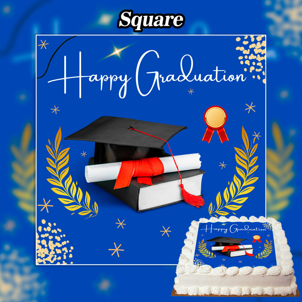 Edible Graduation Cake Topper Personalised - Edible Printed Toppers