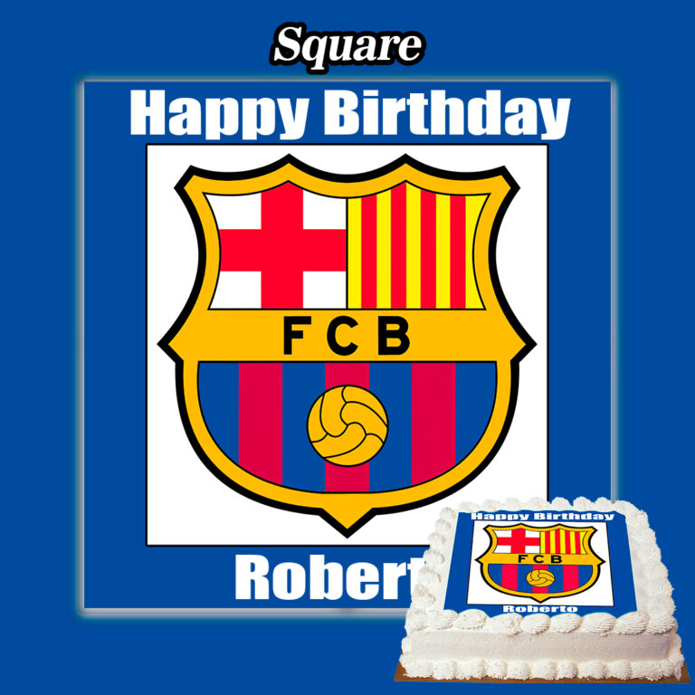 Edible Barcelona Cake Topper - Edible Printed Toppers