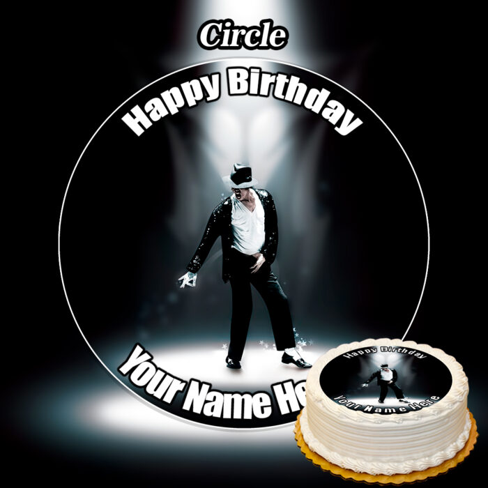 Edible Michael Jackson Cake Topper Personalised - Edible Printed Toppers