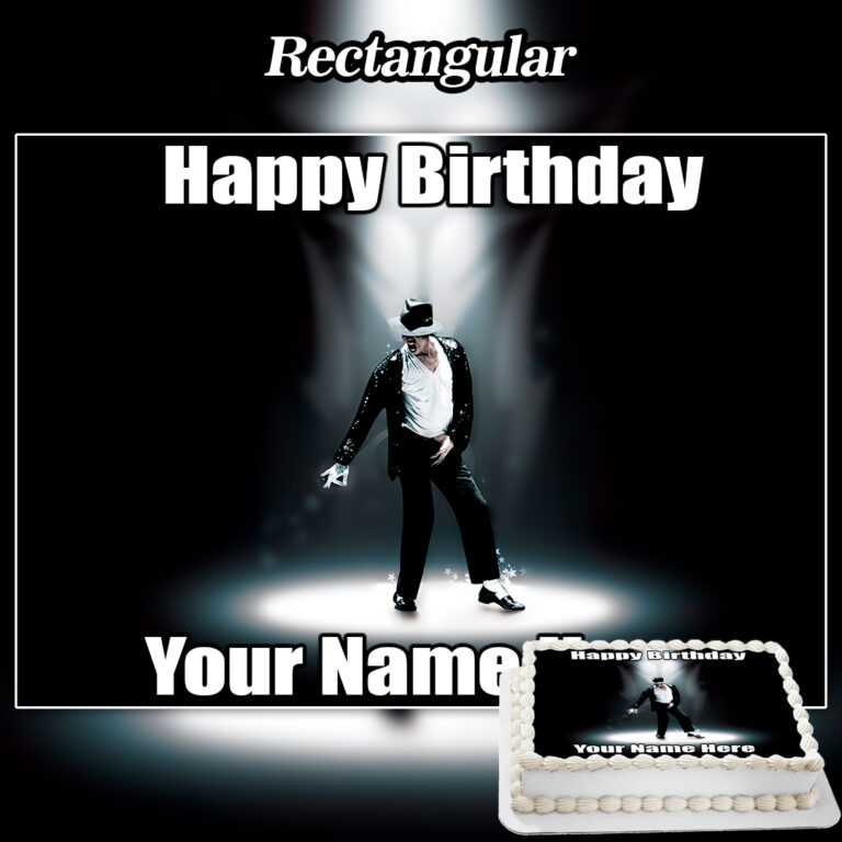Edible Michael Jackson Cake Topper Personalised - Edible Printed Toppers