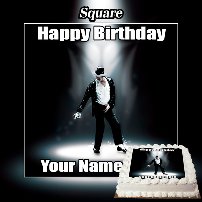 Edible Michael Jackson Cake Topper Personalised - Edible Printed Toppers