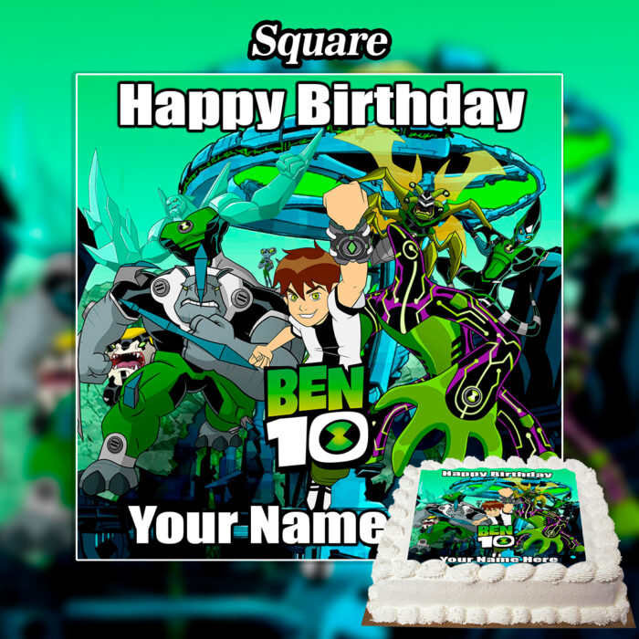 Edible Ben 10 Cake Topper Personalised - Edible Printed Toppers