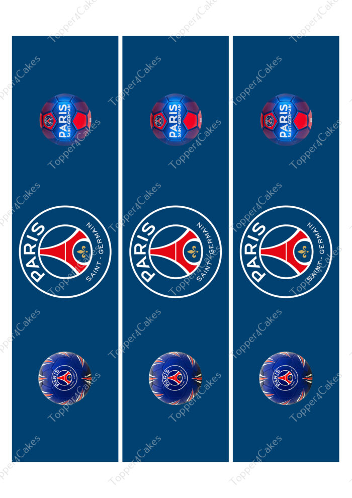 Edible PSG Ribbon - Edible Printed Toppers