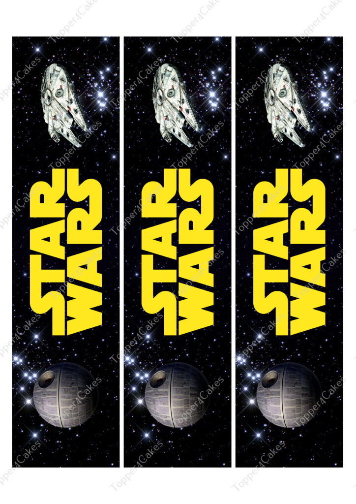Edible Star Wars Ribbon - Edible Printed Toppers