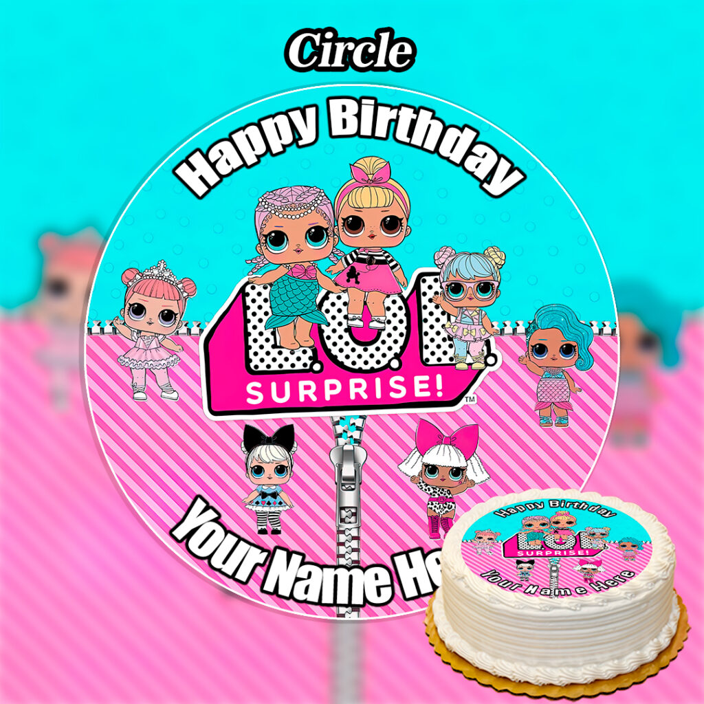 Edible LOL Surprise Cake Topper Personalised - Edible Printed Toppers