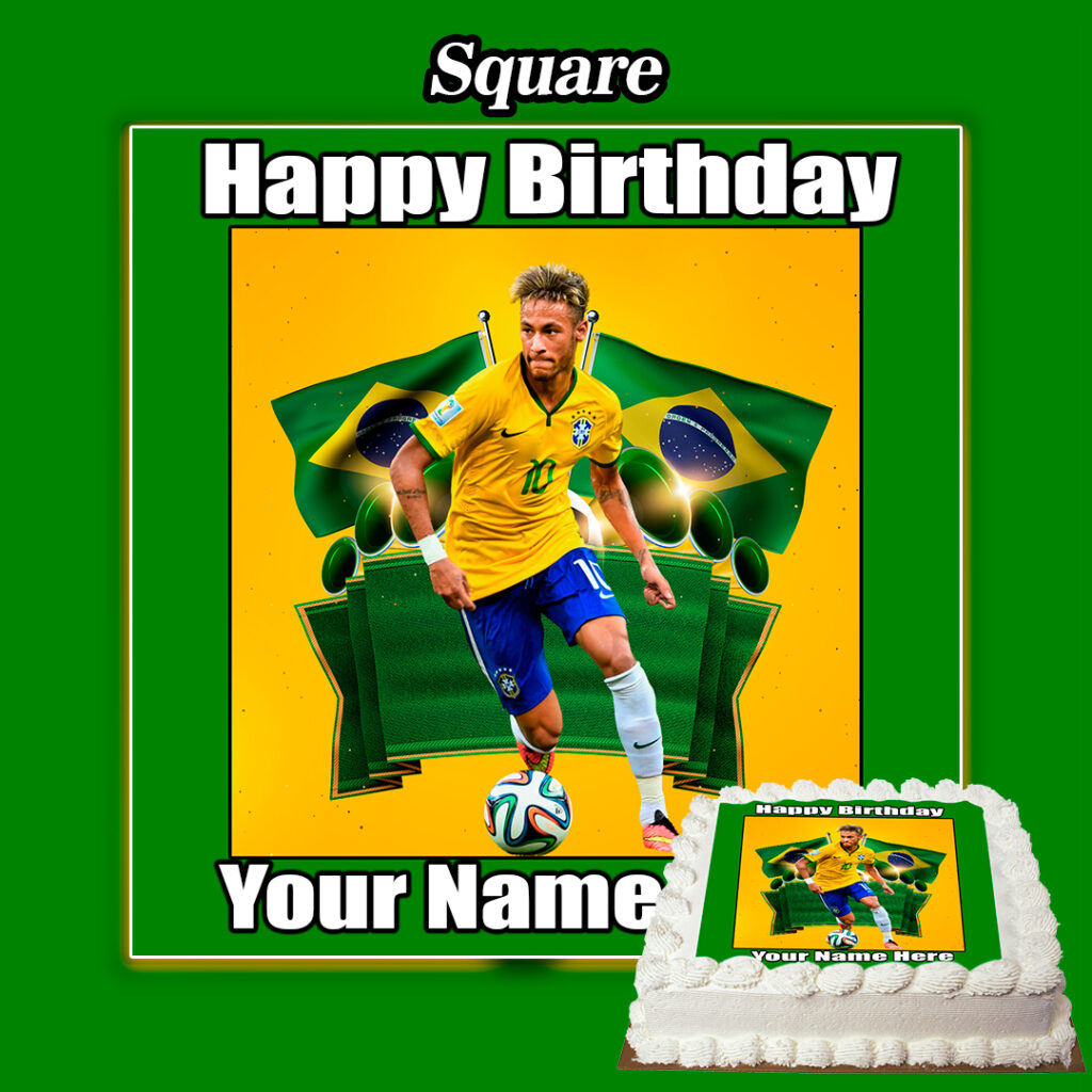 Edible Neymar Cake Topper Personalised - Edible Printed Toppers