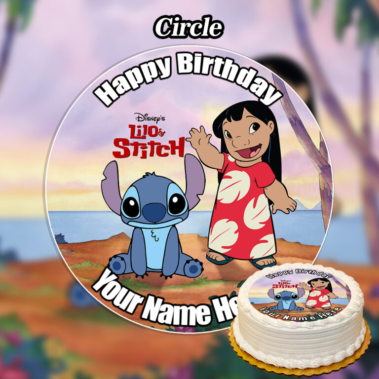 Edible Lilo and Stitch Cake Topper - Edible Printed Toppers
