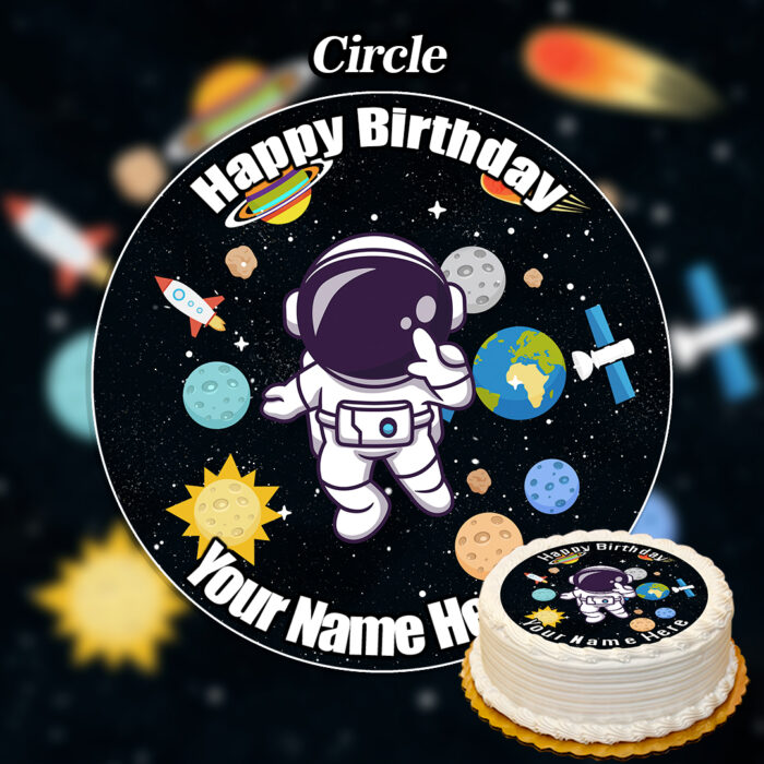 Edible Astronaut Cake Topper - Edible Printed Toppers