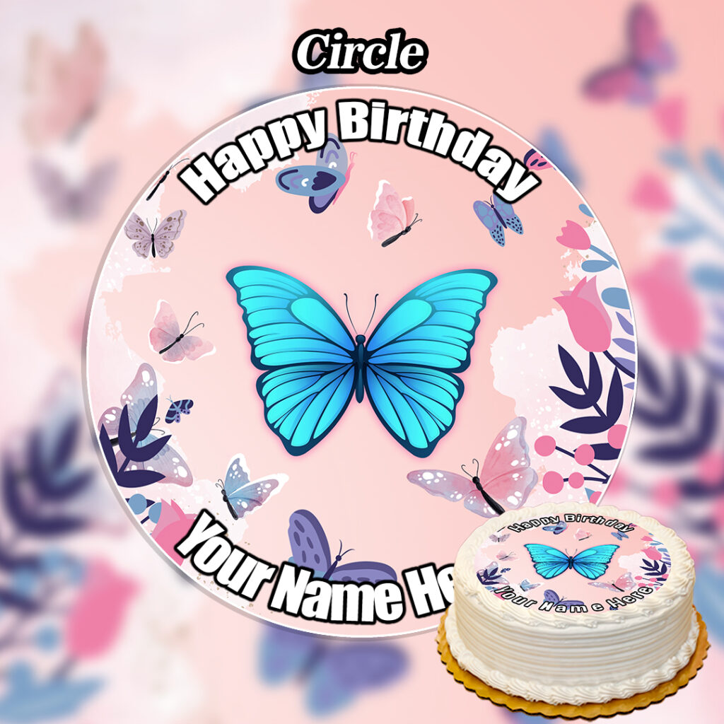 Edible Butterfly Cake Topper - Edible Printed Toppers