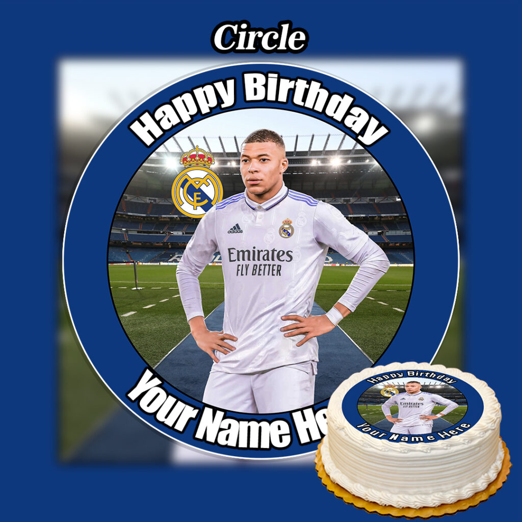 Edible Kylian Mbappé Cake Topper - Edible Printed Toppers