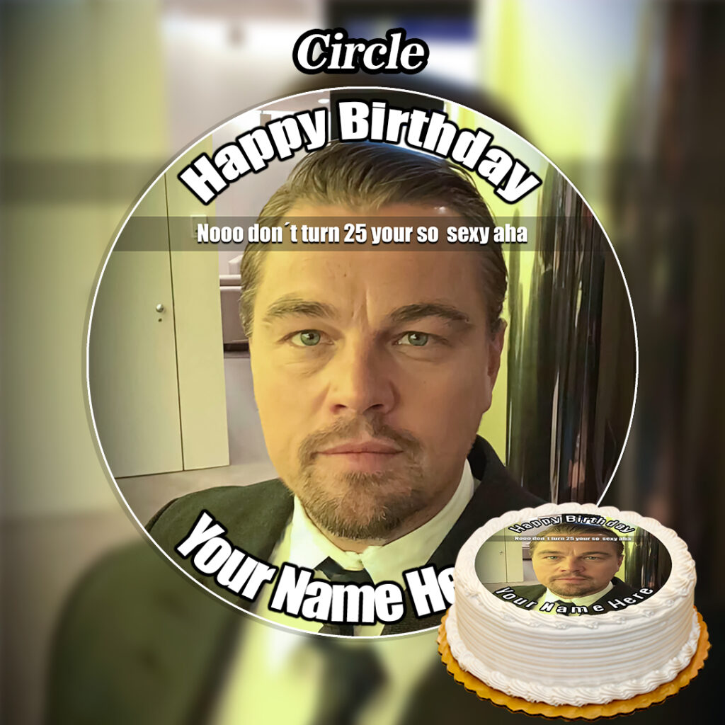 Edible Leonardo Dicaprio Meme Cake Topper - Edible Printed Toppers