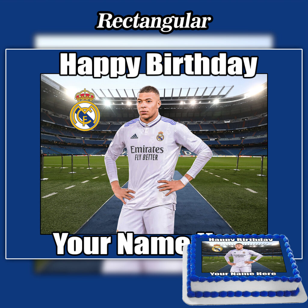 Edible Kylian Mbappé Cake Topper - Edible Printed Toppers