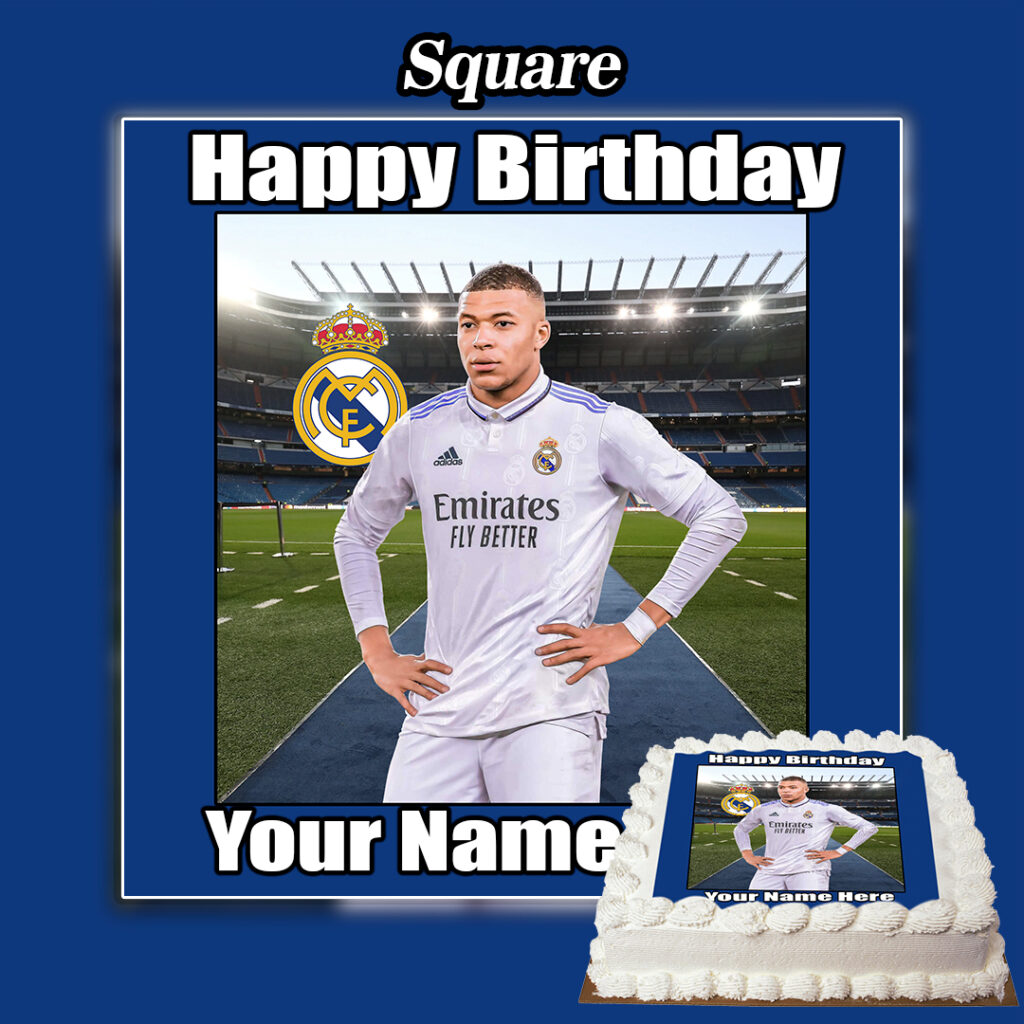 Edible Kylian Mbappé Cake Topper - Edible Printed Toppers